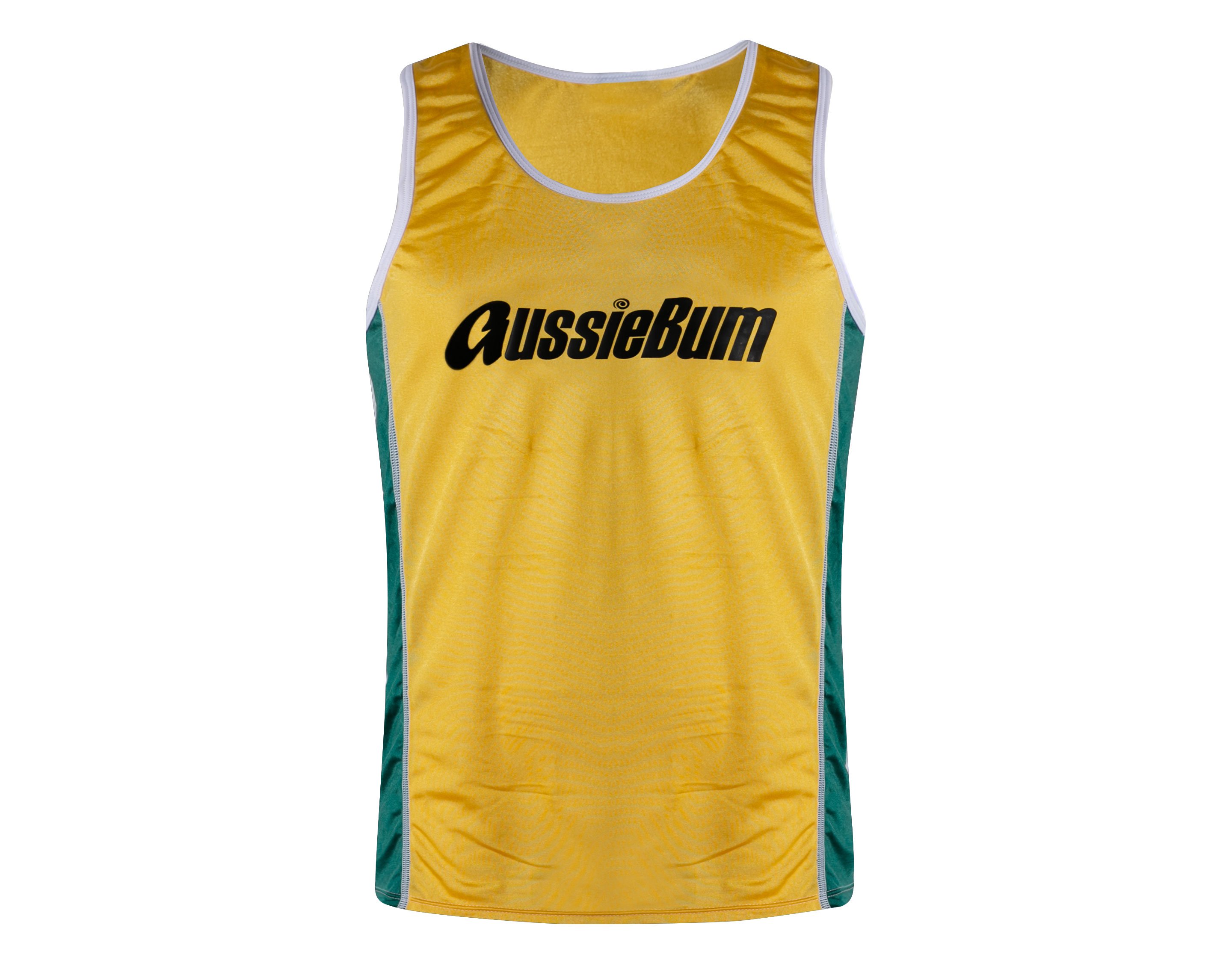 Nylon Singlet Gold Yellow Singlet - Clothing range at aussieBum