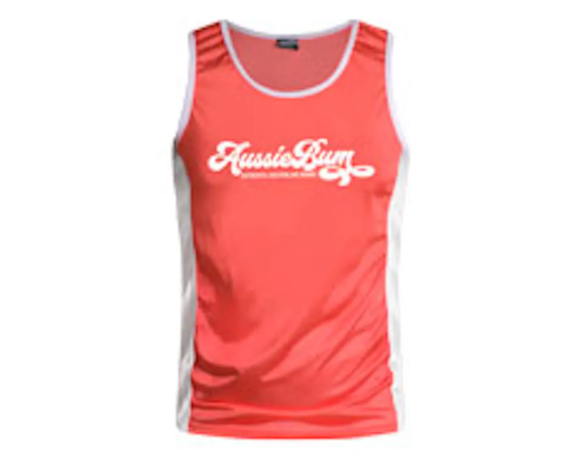Nylon Singlet Peach Pink Singlet - Clothing range at aussieBum