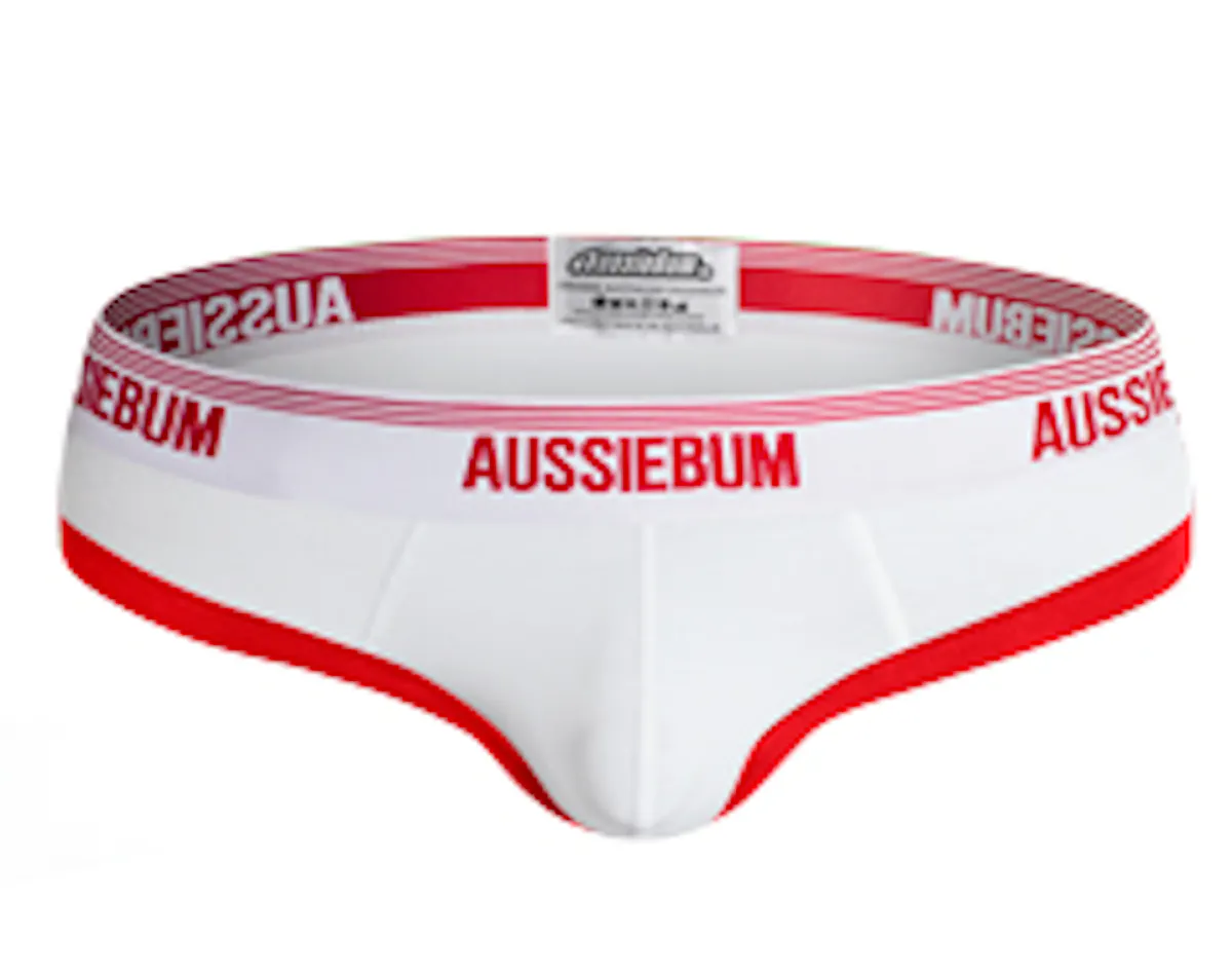 Jackson White Red Brief - Underwear range at aussieBum