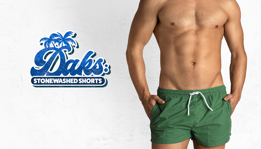 Daks Green Shorts - Clothing range at aussieBum