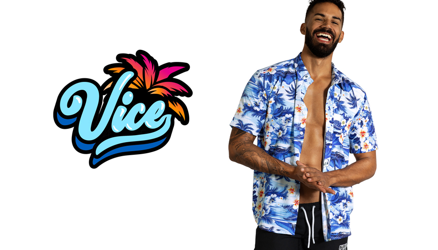 Vice Blue Shirts - Clothing range at aussieBum