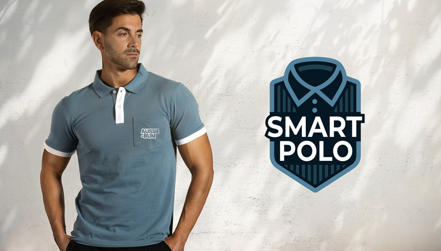 Smart Polo Blue Shirt - Clothing range at aussieBum