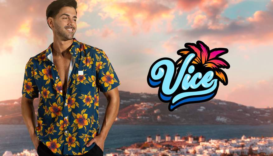 Vice Navy Shirts - Clothing range at aussieBum