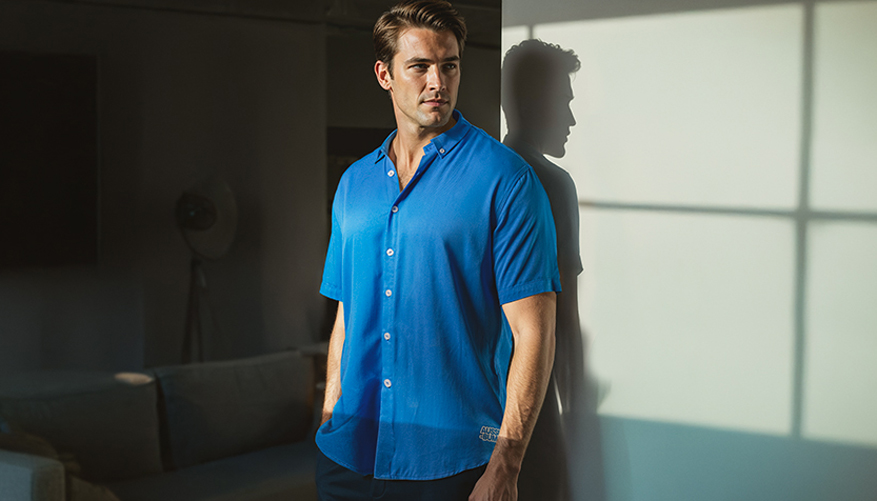Essential Shirt Blue Shirt - Clothing range at aussieBum